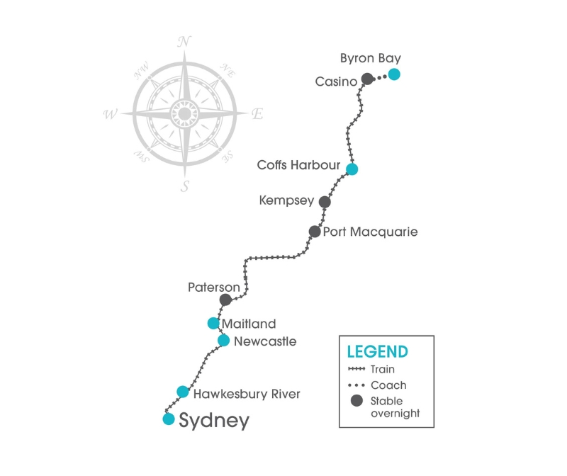 North Coast Rail Tour of the NSW coastline