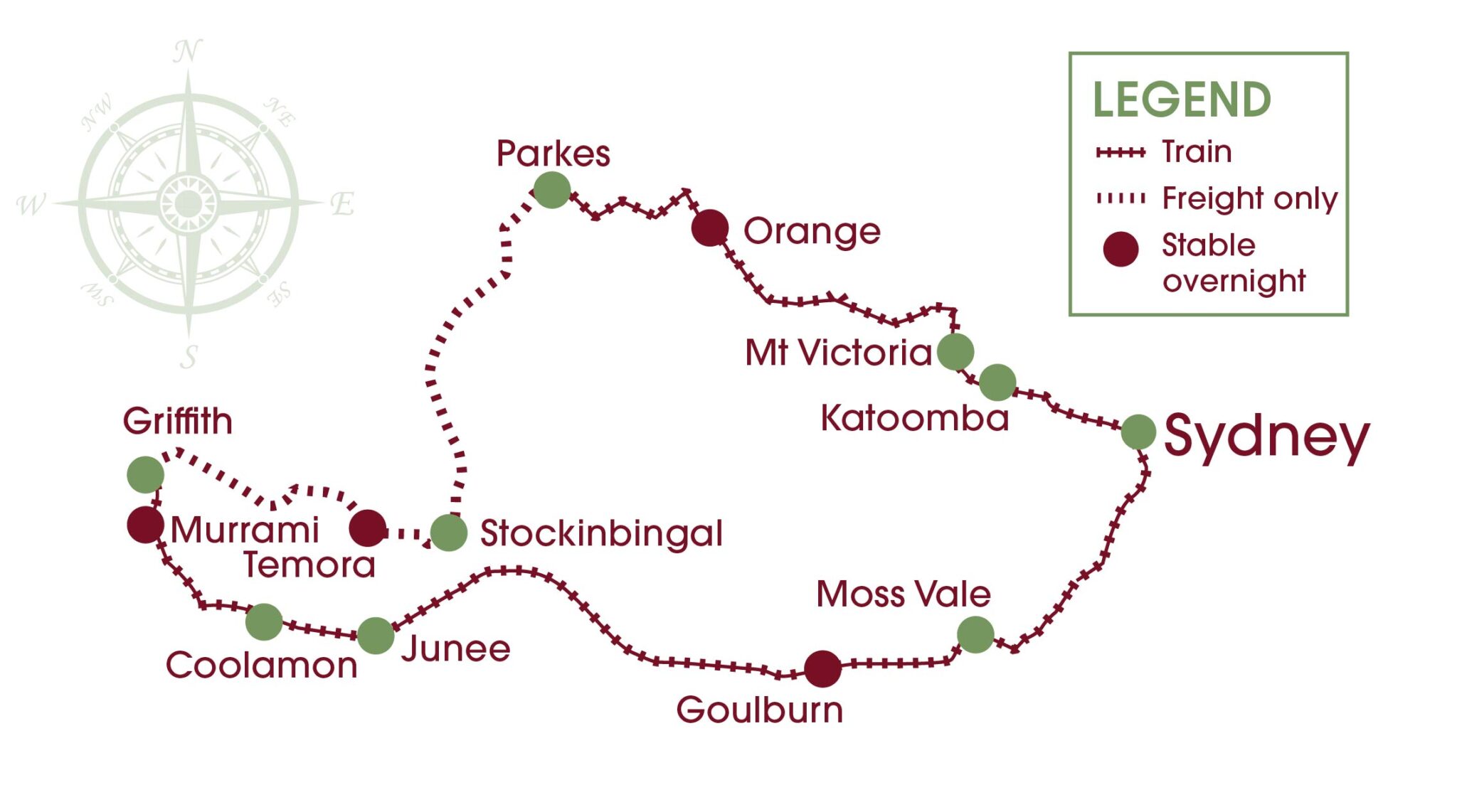 Riverina Rail Tour on a sleeping train